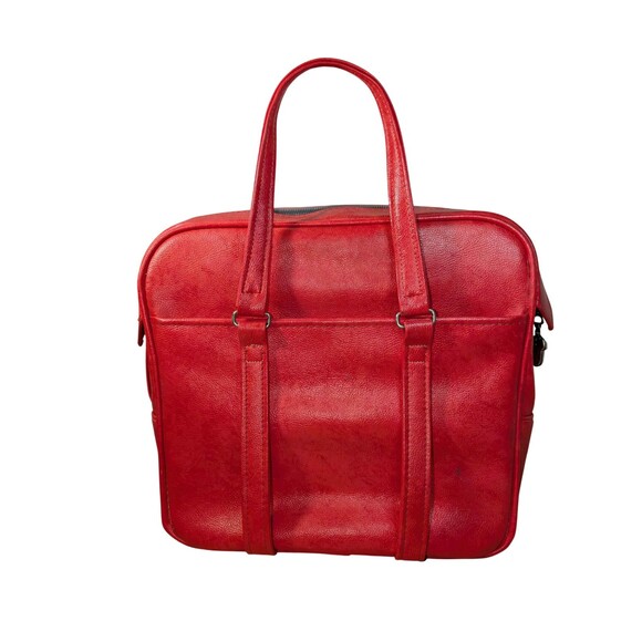 Samsonite | Bags | Vintage Samsonite Silhouette Red Vinyl Satchel 45in ...